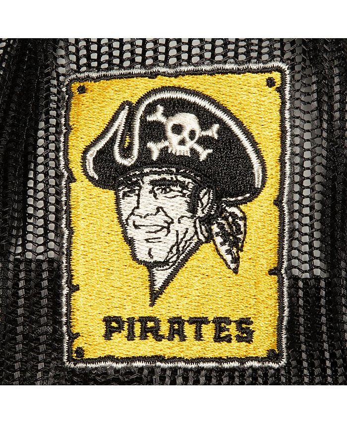 Mitchell & Ness Men's Black Distressed Pittsburgh Pirates Cooperstown ...