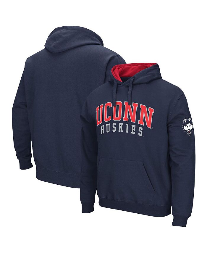 Colosseum Men's Navy UConn Huskies Double Arch Pullover Hoodie - Macy's