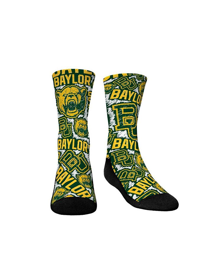 Rock 'Em Youth Boys and Girls Socks Baylor Bears Logo Sketch Crew Socks ...