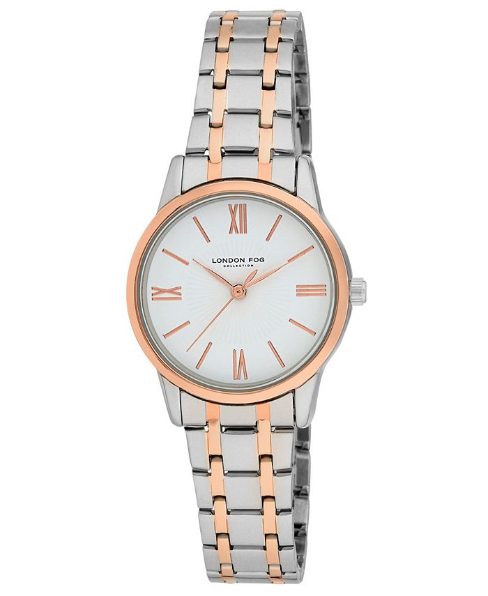 London Fog Women's Quartz Waverly Two Tone Alloy Watch 32mm - Macy's
