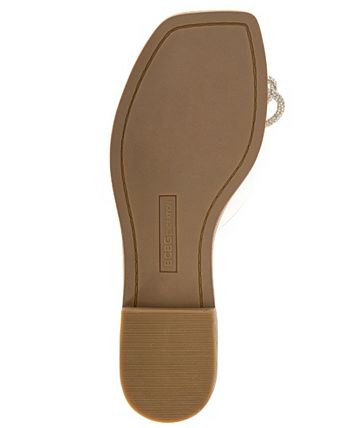 BCBGeneration Women's Laffi Rhinestone Bow Slide Sandals - Macy's
