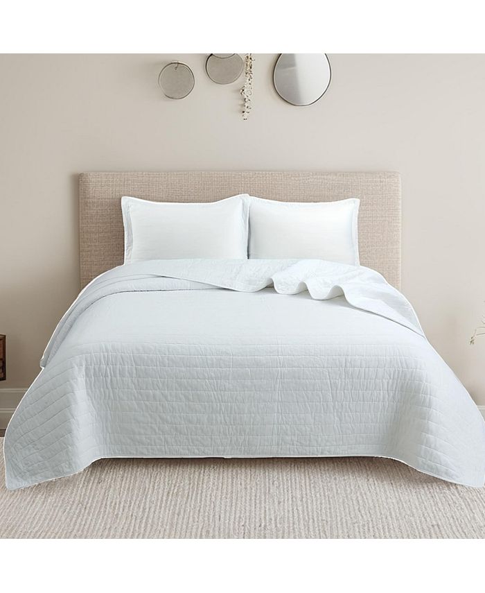 MarCielo 3 PCS 100% Cotton Oversized Bedspread Set Stitching - King ...