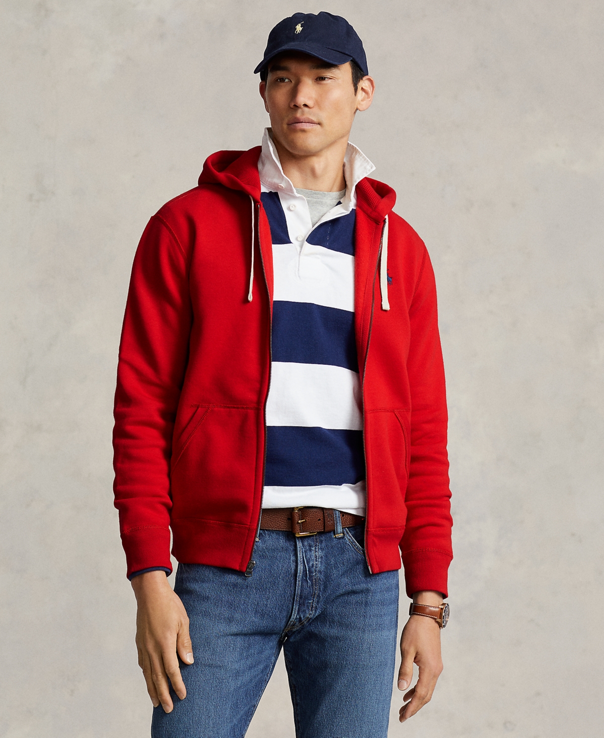 Click here for Polo Ralph Lauren Mens Signature Fleece Hoodie - R... prices