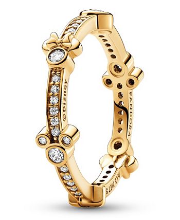 Pandora Disney Cubic Zirconia Mickey Mouse Minnie Mouse Ring - Macy's