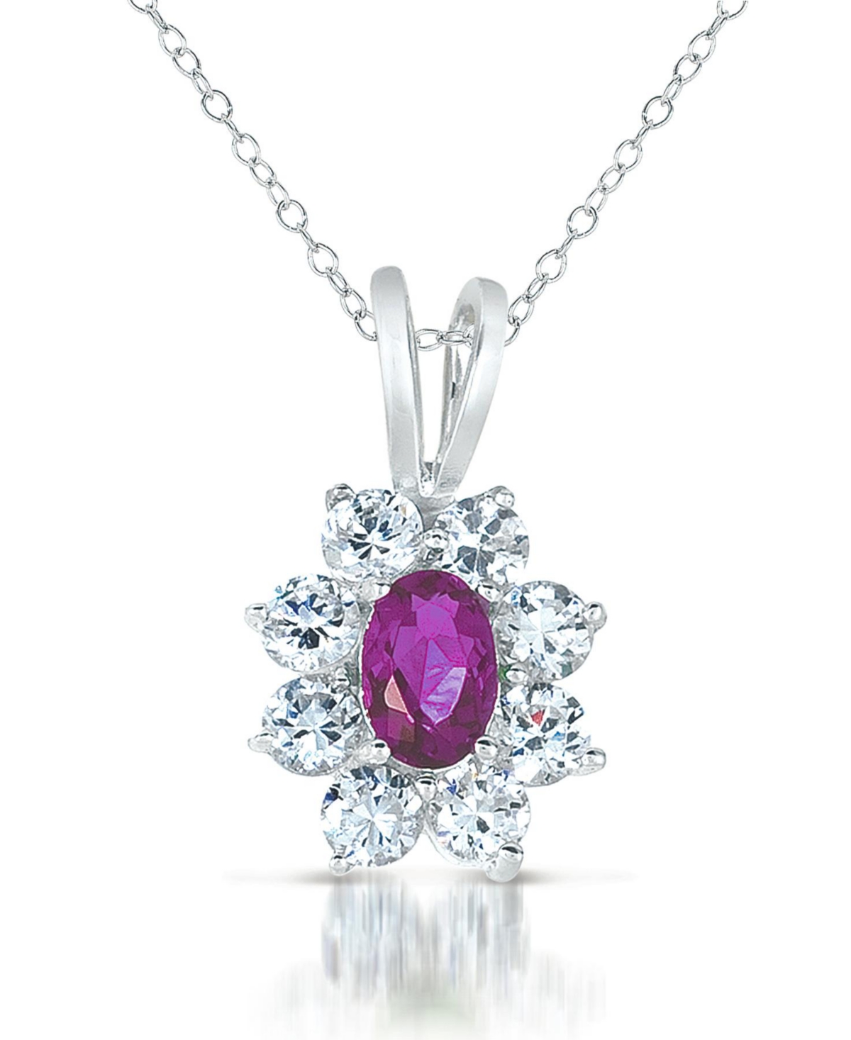 Click here for Sterling Silver Flower Shape Cubic Zirconia Drop P... prices