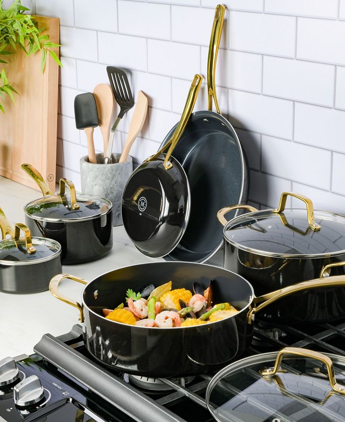 Martha Stewart Aluminum 14 Piece Cookware Combo with Non Stick Interior ...