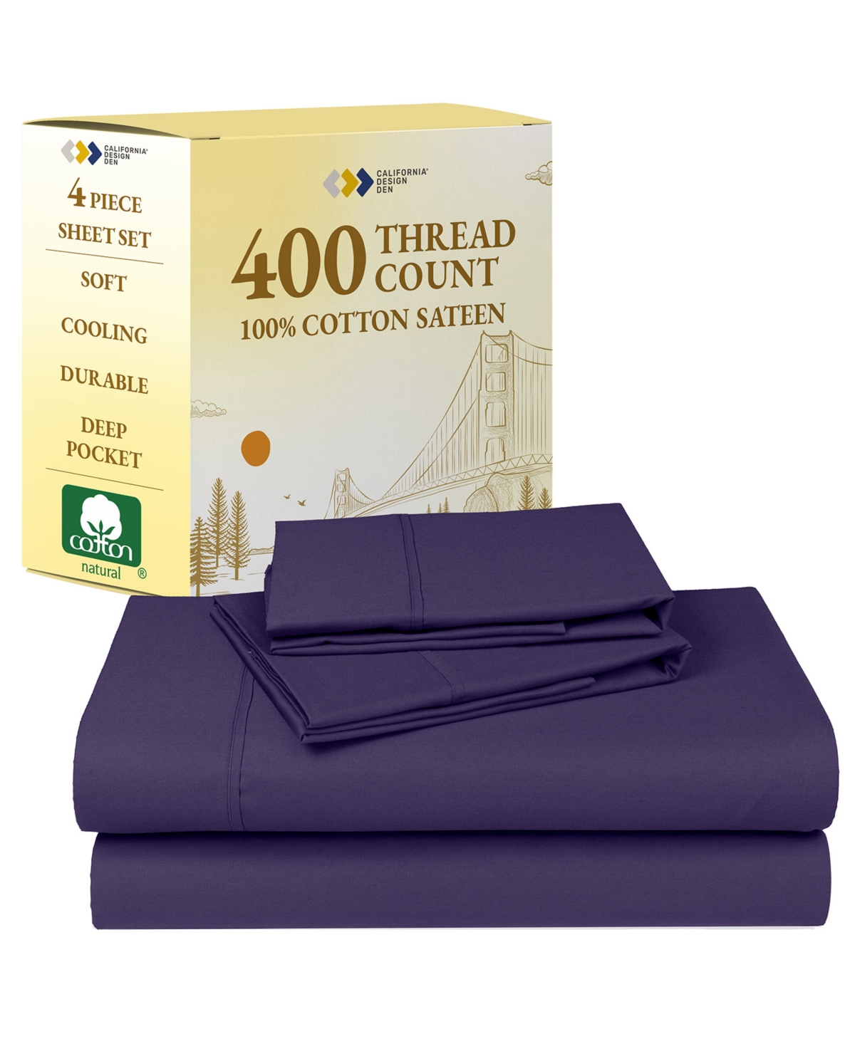 Click here for Soft Cotton Sheet Set - 400 Thread Count 100 Cotto... prices