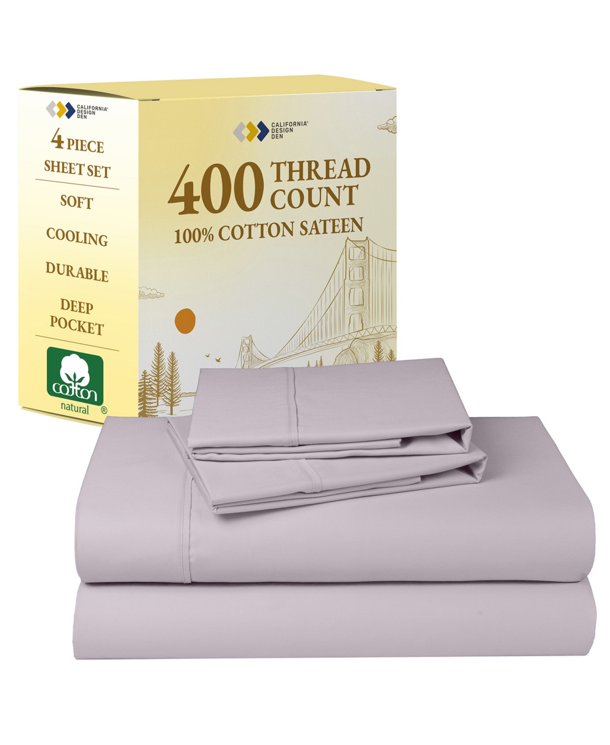 Click here for Soft Cotton Sheet Set - 400 Thread Count 100 Cotto... prices