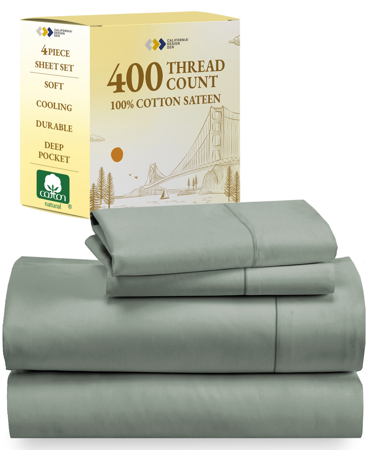 Click here for Soft Cotton Sheet Set - 400 Thread Count 100 Cotto... prices