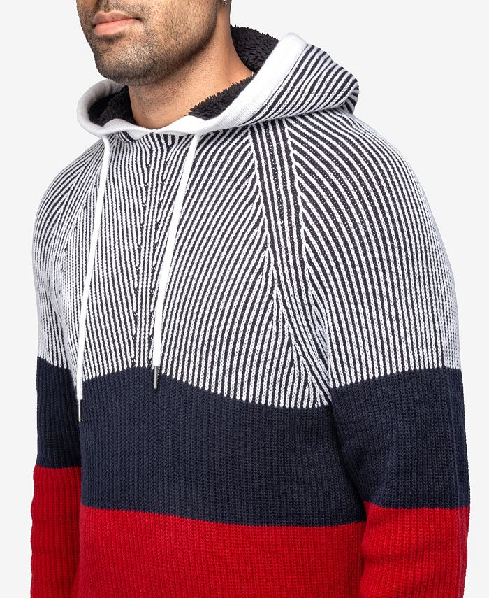 X-Ray Men's Color Blocked Hooded Sweater - Macy's