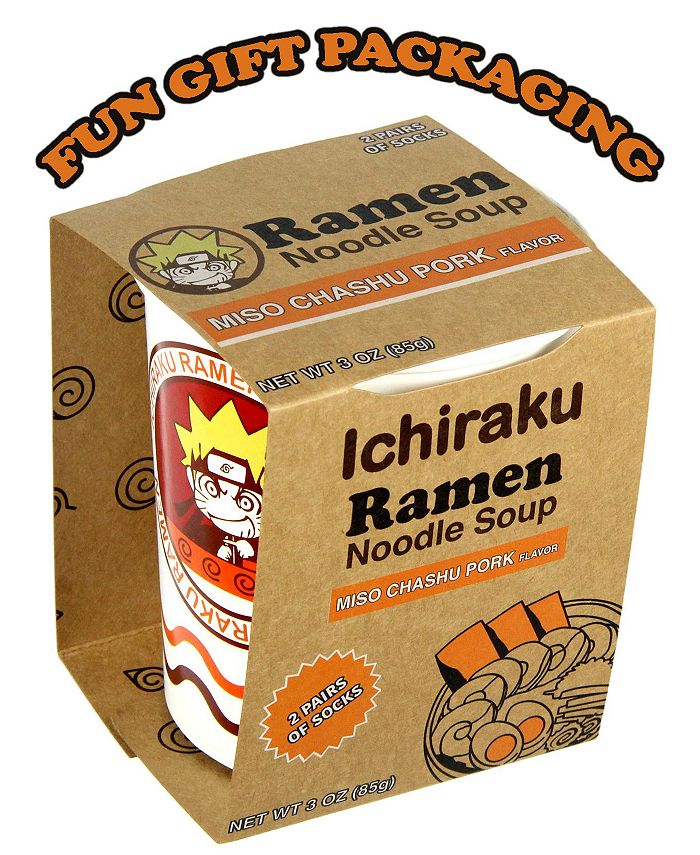 Naruto Shippuden Unisex Adult Ichiraku Ramen Noodle Soup Cup Gift Set 2 ...