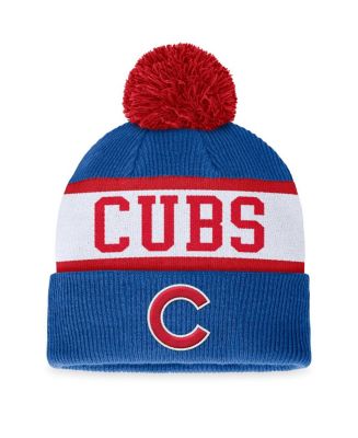 Men's Fanatics Royal, White Chicago Cubs Secondary Cuffed Knit Hat with ...