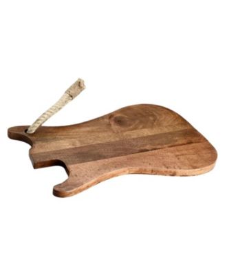 Guitar Shaped Wooden Cutting Board With Tied Rope - Macy's