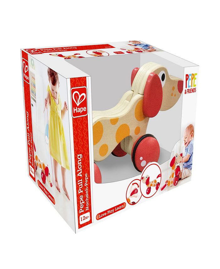 Hape Walk-A-Long Pepe Puppy Toddler Toy - Macy's