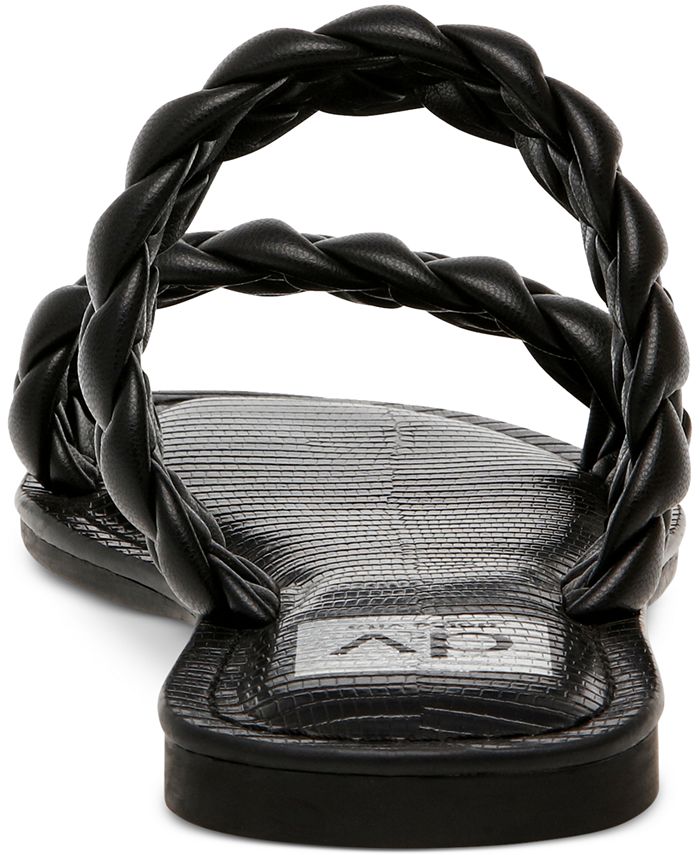 DV Dolce Vita Women's Jocee Double Band Braided Slide Flat Sandals - Macy's