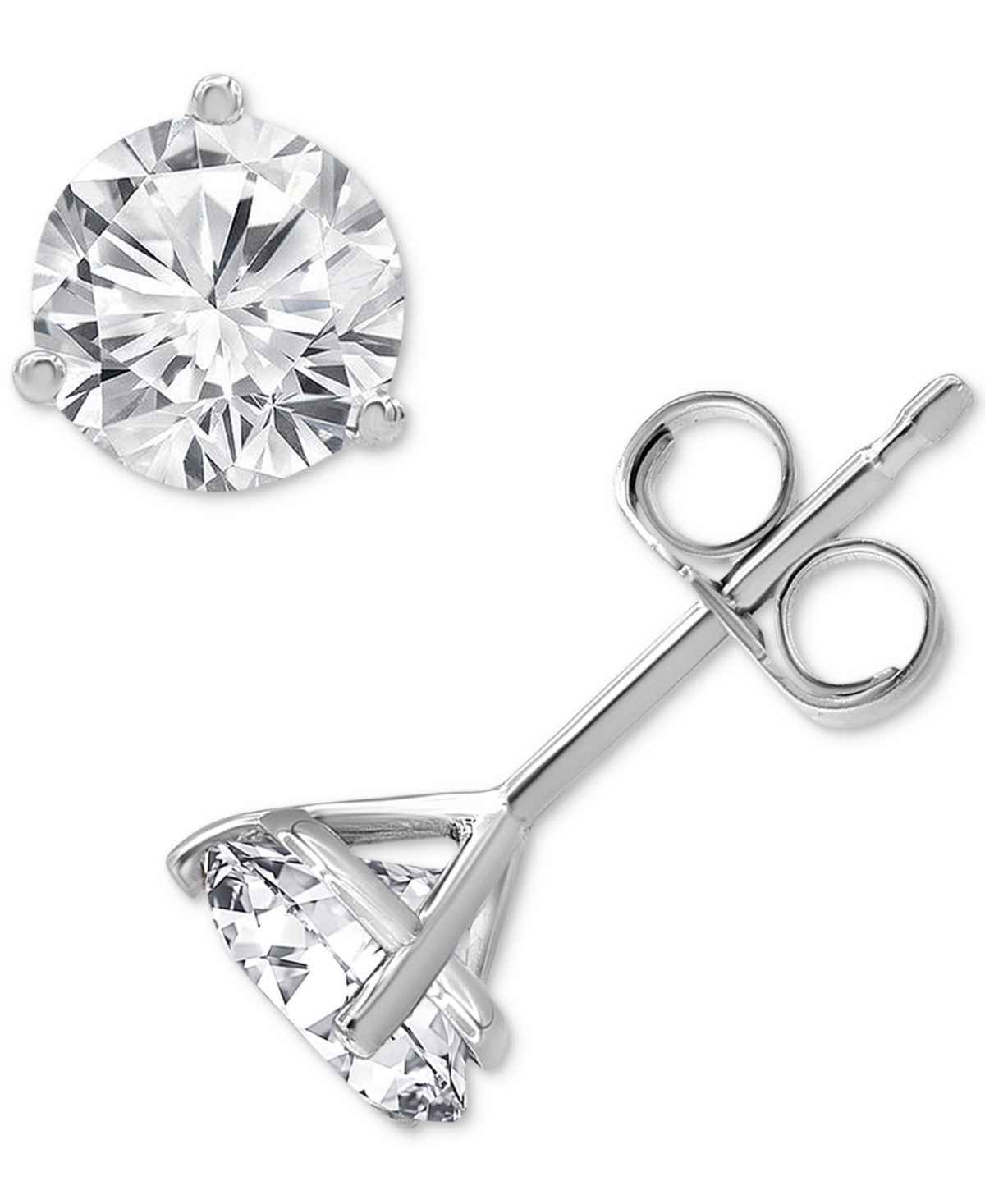Click here for Diamond Three Prong Stud Earrings (1 ct. t.w.) in... prices