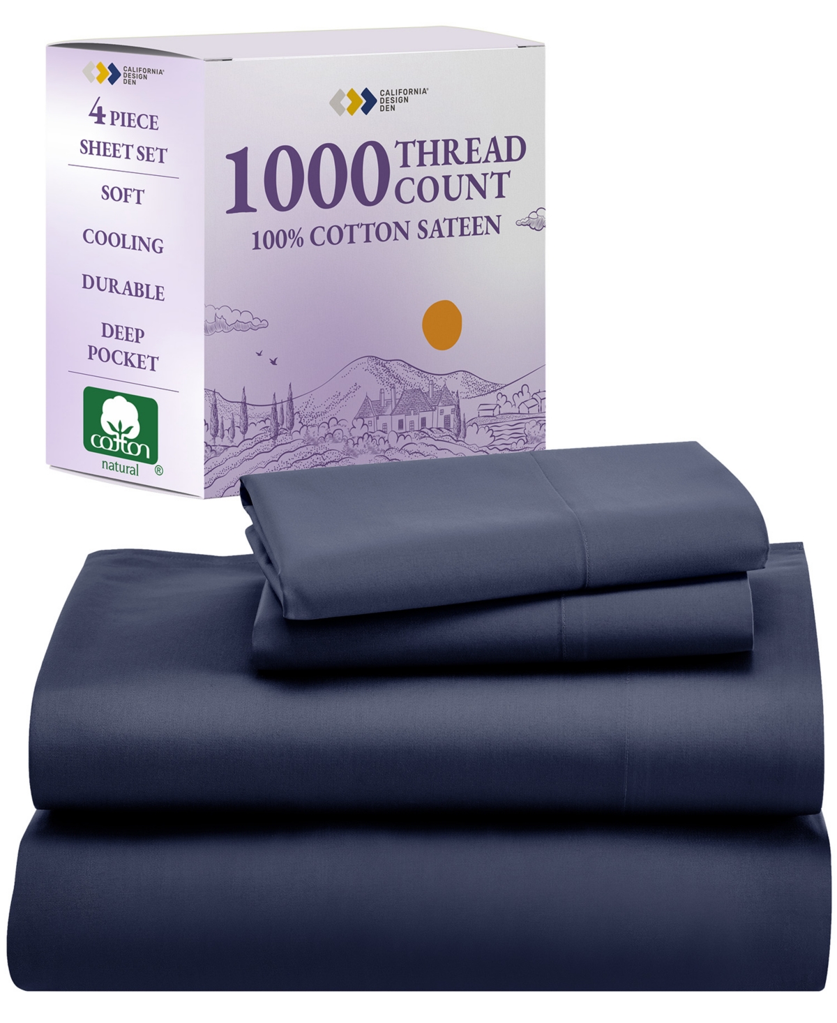 Click here for Luxury 1000 Thread Count Bed Sheets Set - 100 Cott... prices
