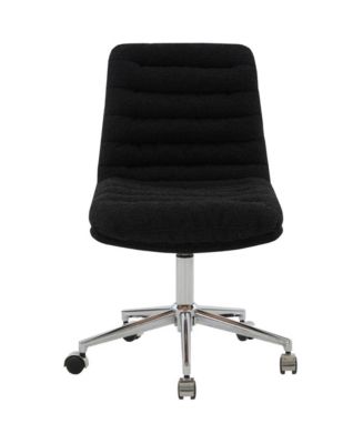Decolin Boucle Swivel Desk Chair - Macy's
