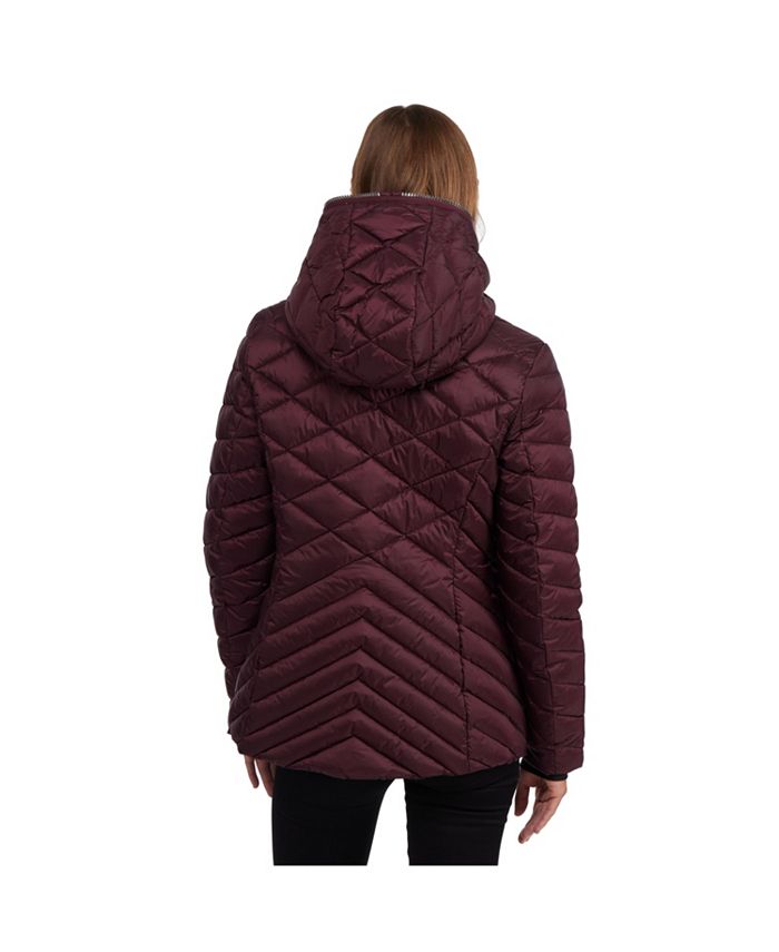 Pajar Nyota Ladies Lightweight Mixed-Diamond Quilted Packable Jacket - Macy's