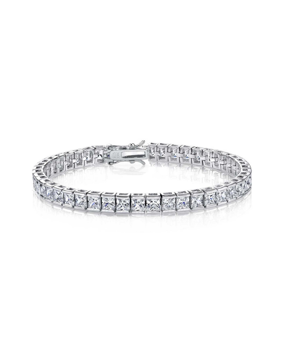 Click here for Genevive Sterling Silver with Square Cubic Zirconi... prices