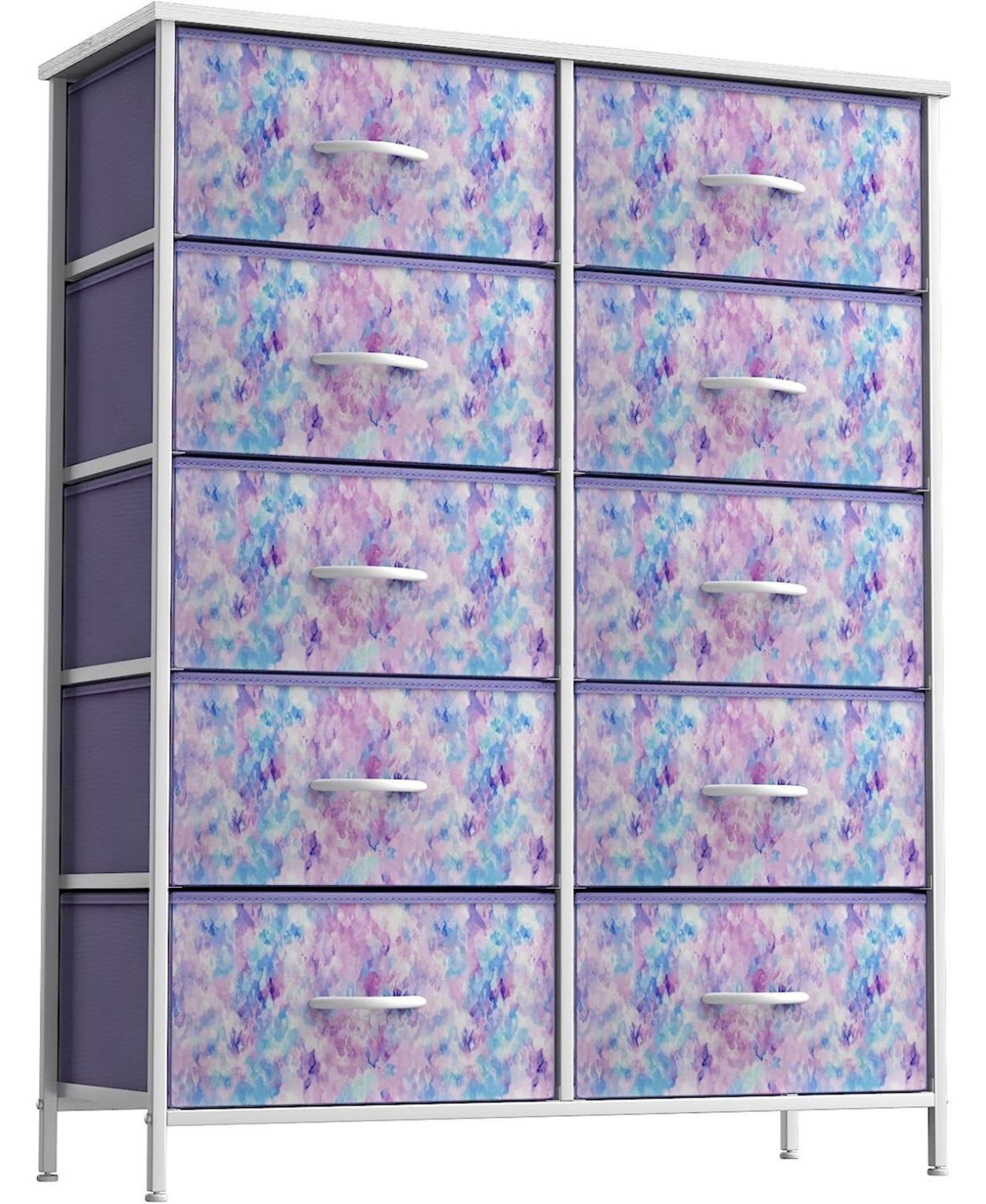 Click here for Sorbus 10 Drawers Storage Dresser - Tie dye purple prices