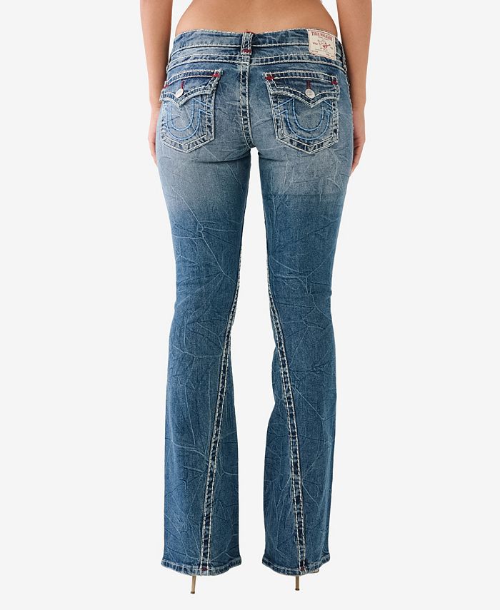 True Religion Women's Joey Low Rise Super T Flare Jeans - Macy's