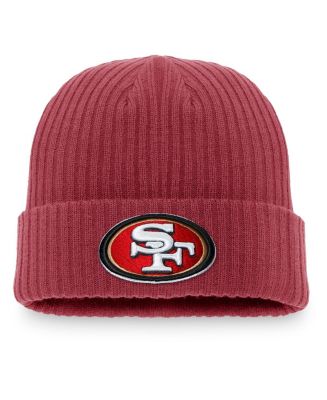 Men's Fanatics Scarlet San Francisco 49ers Core Fundamental Cuffed Knit ...