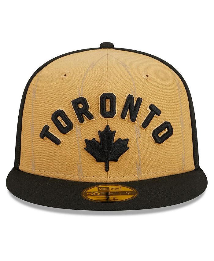 New Era Men's Gold, Black Toronto Raptors 2023/24 City Edition 59FIFTY ...