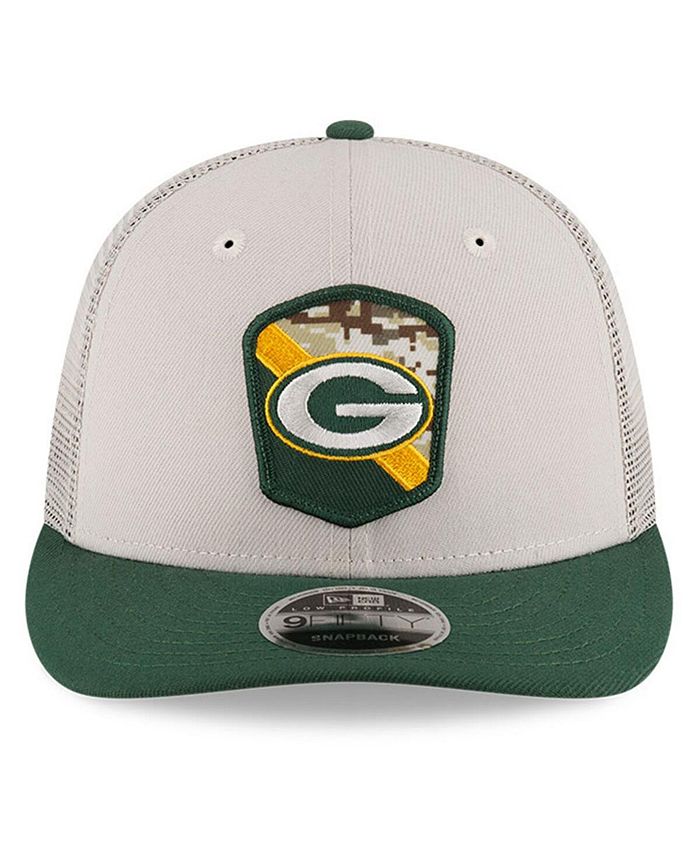 New Era Men's Stone, Green Green Bay Packers 2023 Salute To Service Low ...