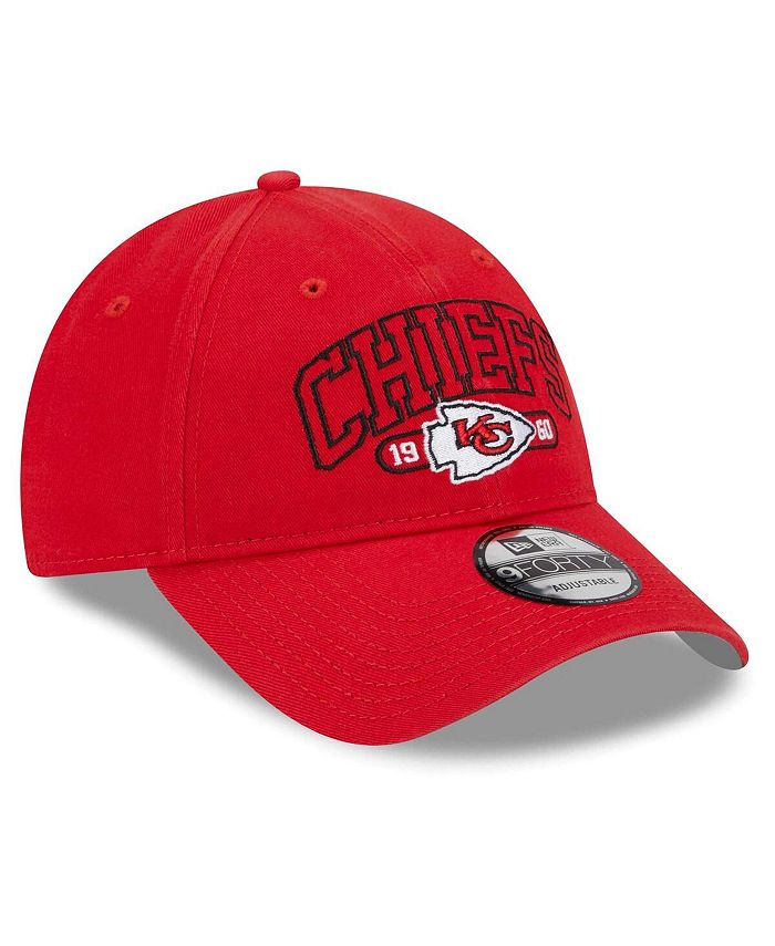 New Era Men's Red Kansas City Chiefs Outline 9FORTY Snapback Hat - Macy's