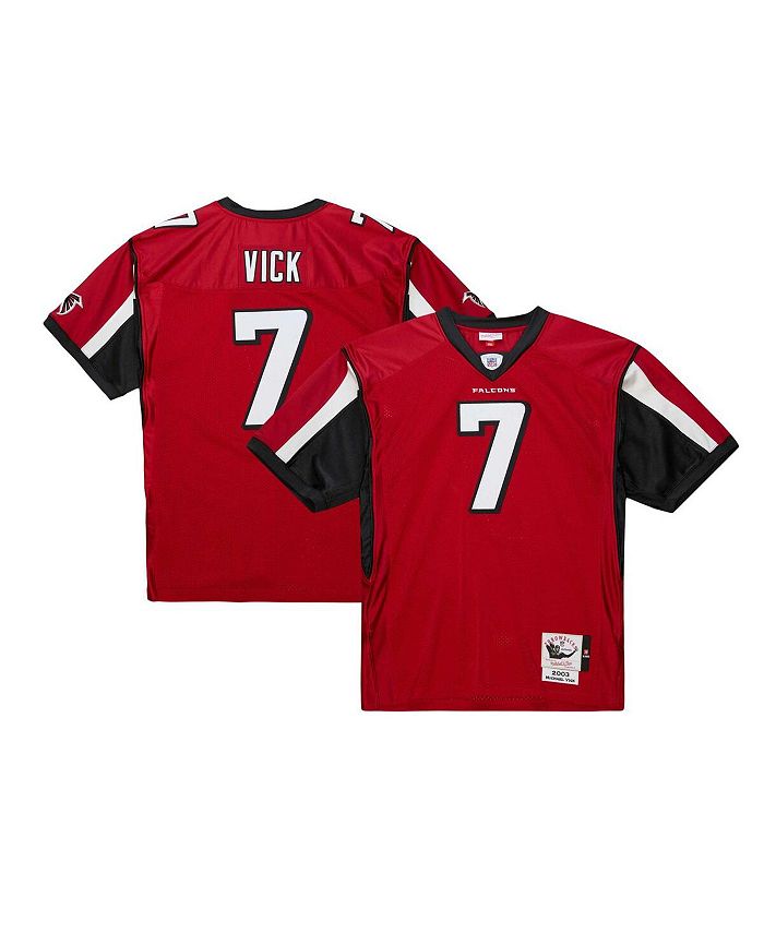 Mitchell & Ness Men's Michael Vick Red Atlanta Falcons 2003 Authentic ...