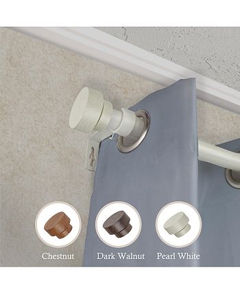 Rod Desyne Bonnet 1" Faux Wood Curtain Rod 66-120" - Macy's