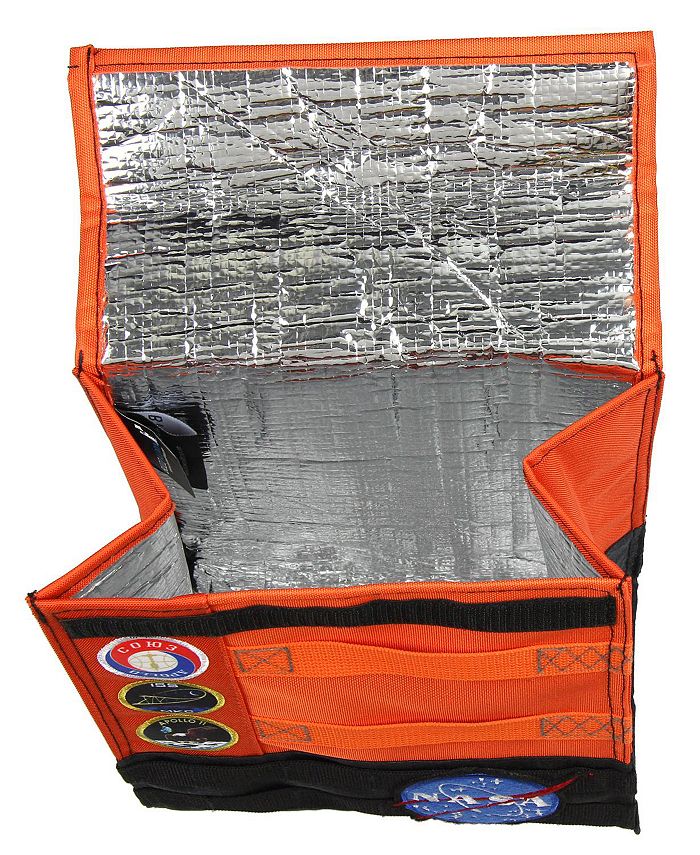 NASA Orange Space Suit Design With Apollo Patches Insulated Lunch Bag ...