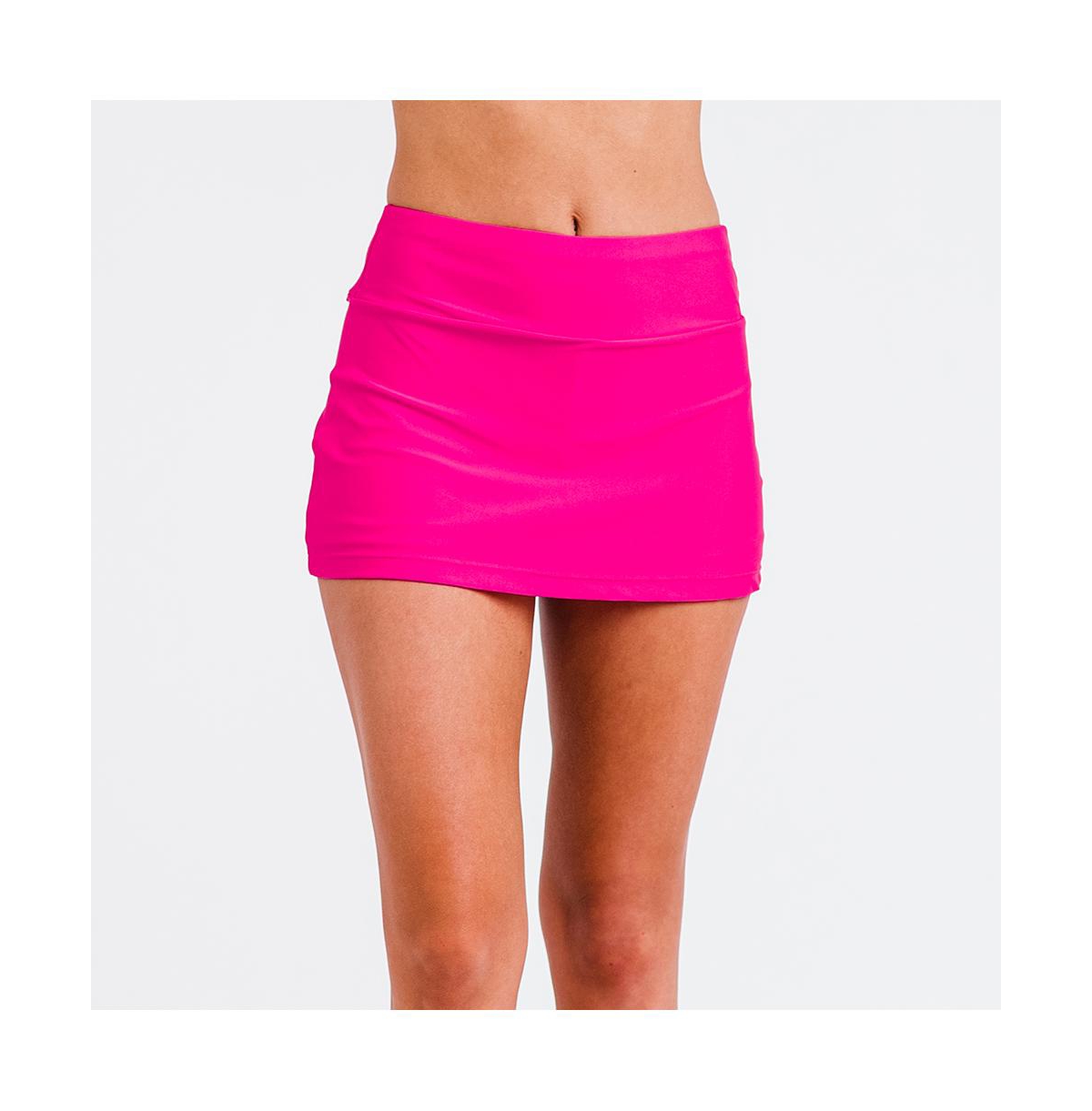 Click here for Calypsa Womens Short Swim Skort - Pink prices