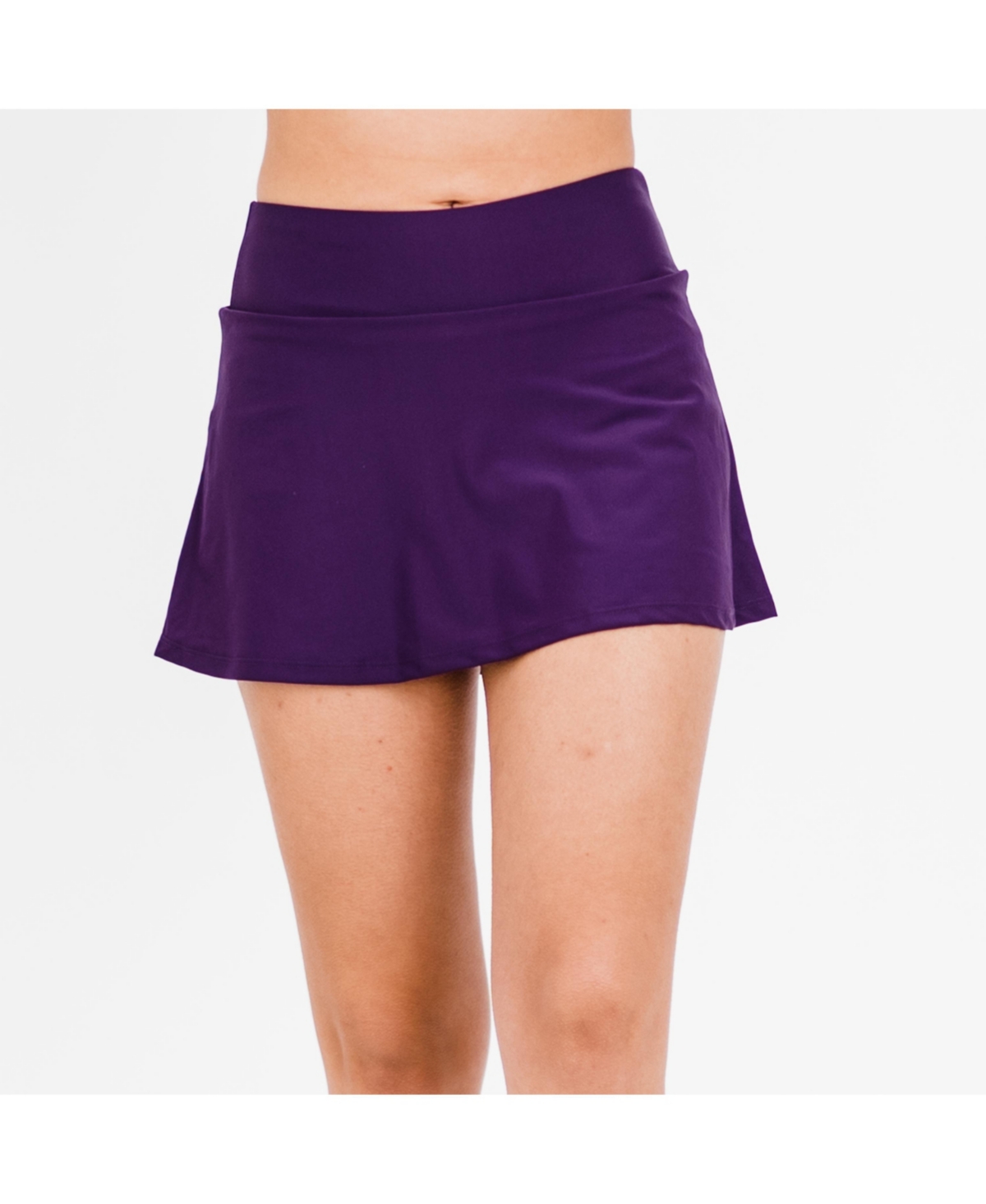 Click here for Calypsa Womens Short Swim Skort - Eggplant prices