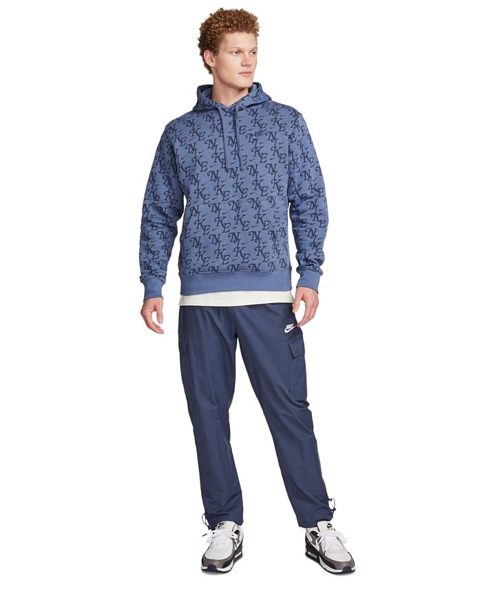 Nike Men's Sportswear Club Fleece Logo-Print Hoodie - Macy's