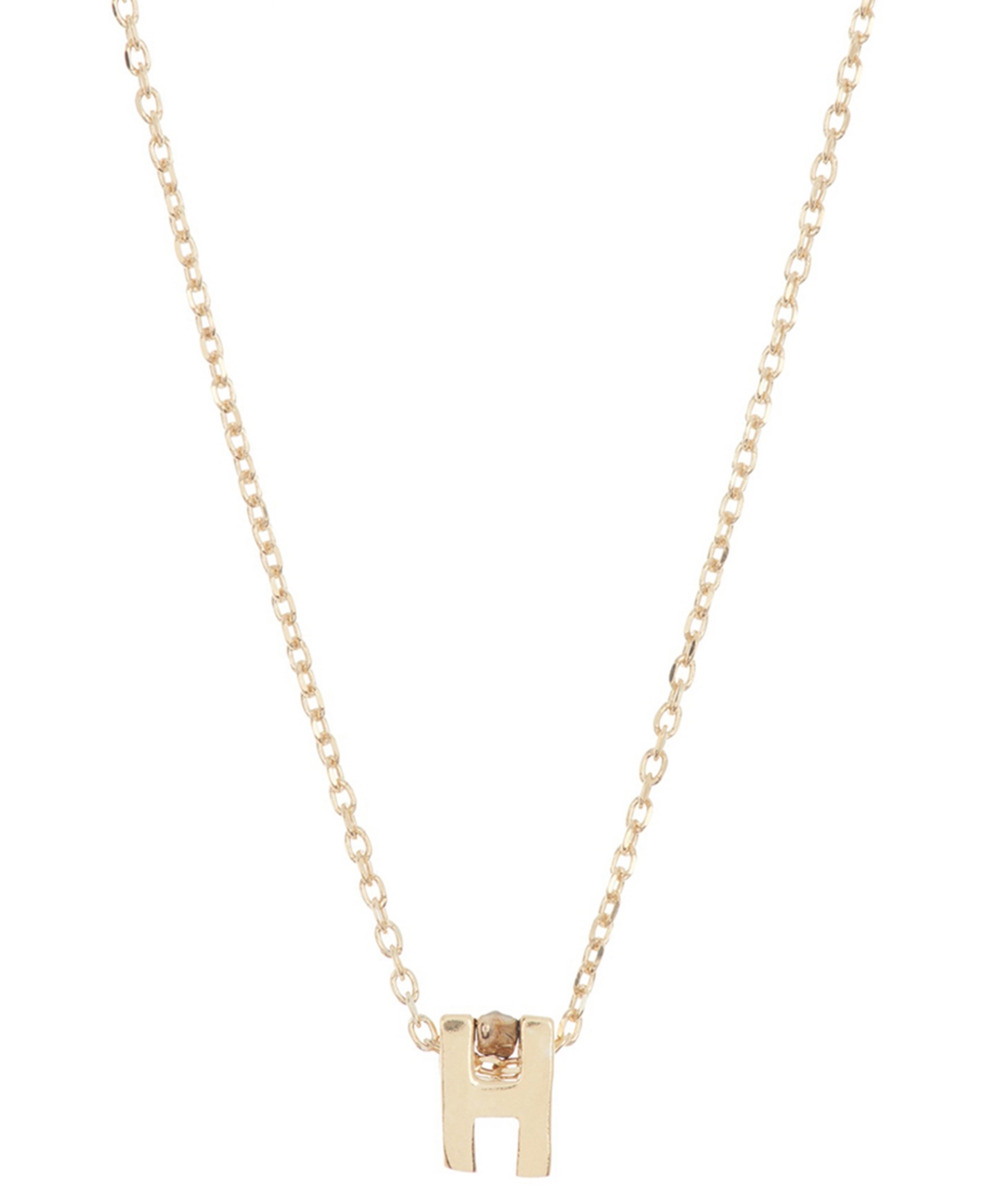 Click here for Adornia 14k Gold-Plated Mini Initial Pendant Neckl... prices