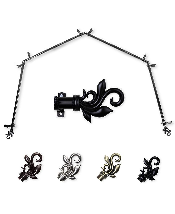 Rod Desyne Delilah 13/16 4-Sided Bay Window Curtain Rod - Macy's