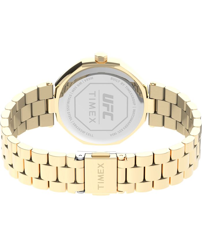 Timex UFC Women's Jewel Analog Gold-Tone Stainless Steel Watch, 36mm ...