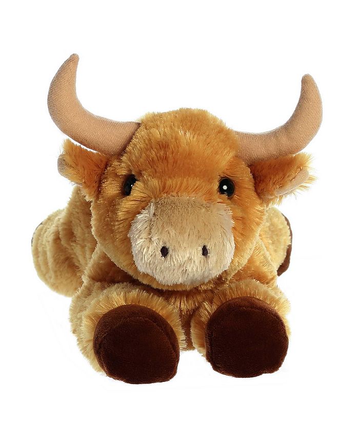 Aurora Medium Toro Bull Flopsie Adorable Plush Toy Brown 12" - Macy's