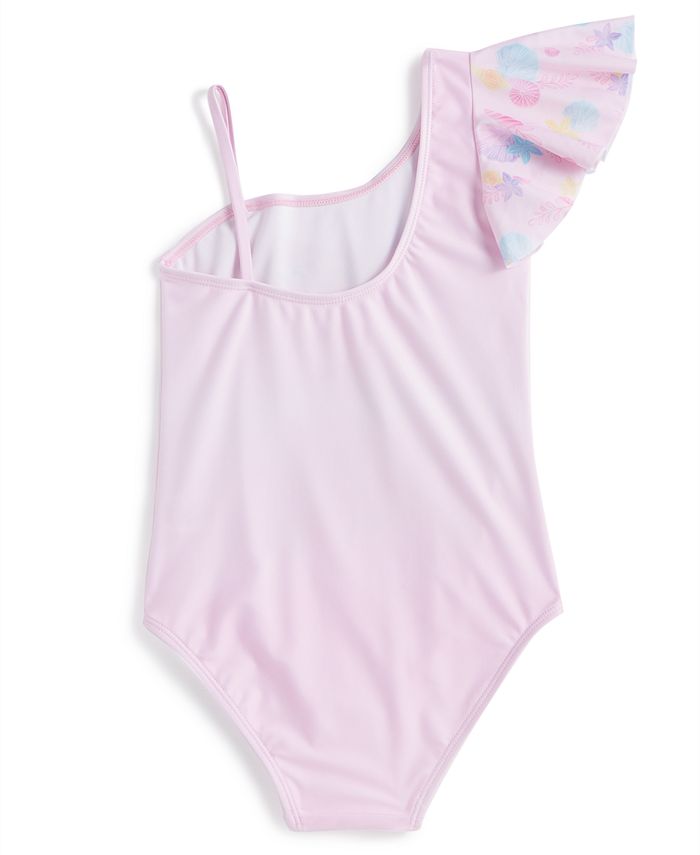 Disney Princess Little Girls The Little Mermaid One-Shoulder One-Piece ...