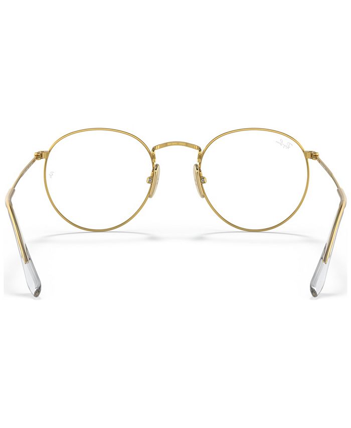 Ray-Ban Unisex Round Titanium Optics Eyeglasses, RB8247V - Macy's