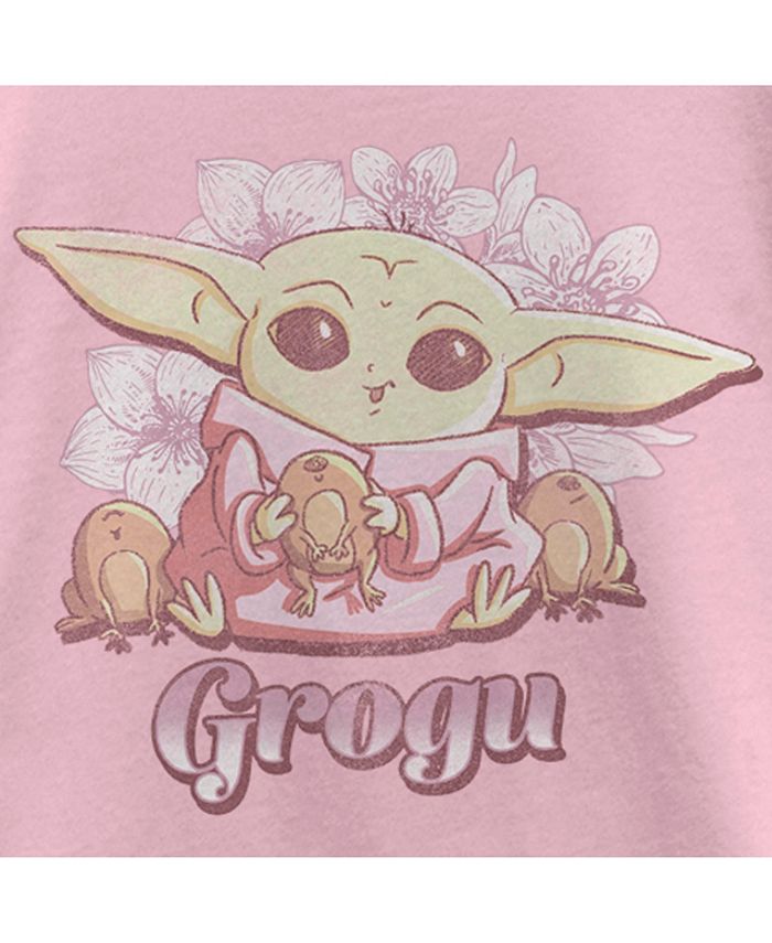 Fifth Sun Girl's Star Wars: The Mandalorian Grogu Cute Frogs Child T ...