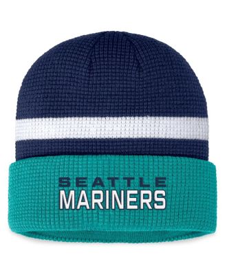 Men's Fanatics Navy Seattle Mariners Waffle Cuffed Knit Hat - Macy's