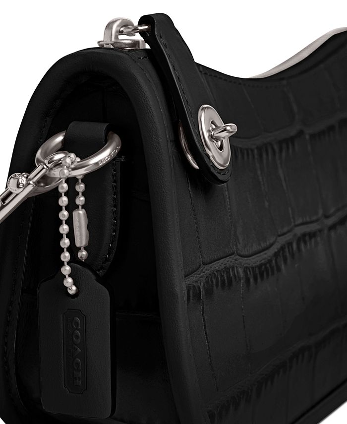 COACH Embossed Croc Leather Swinger 20 Shoulder Bag - Macy's