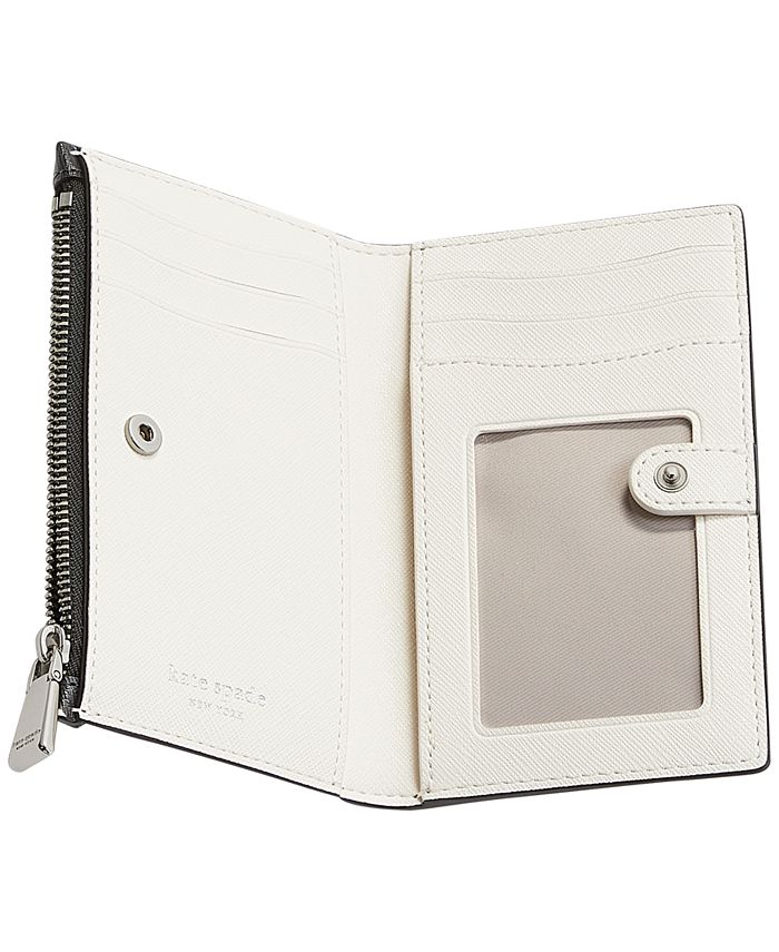 kate spade new york Morgan Sunshine Dot Saffiano Leather Slim Bifold ...