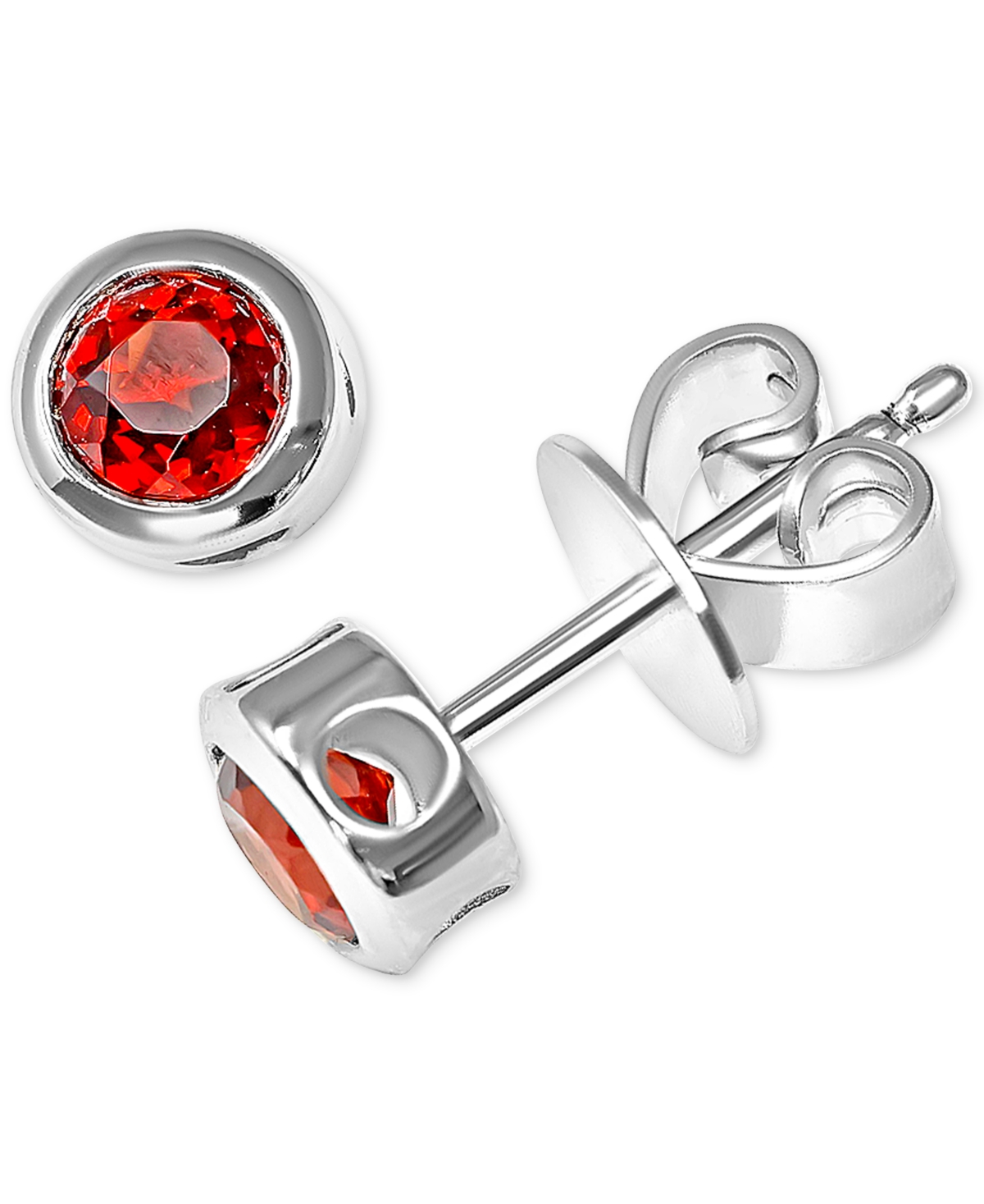 Click here for Garnet Bezel-Set Stud Earrings (3/8 ct. t.w.) in S... prices
