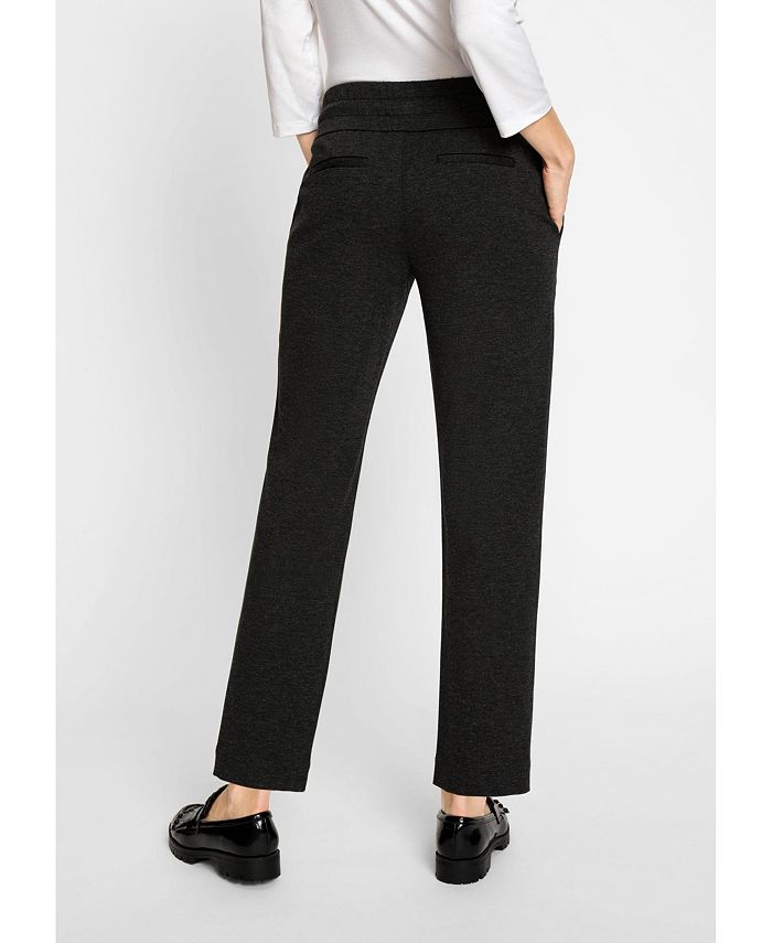 Olsen Women's Lisa Fit Straight Leg Drawstring Jersey Pant - Macy's