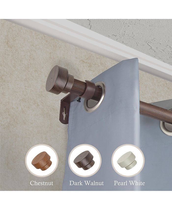 Rod Desyne Bonnet 1" Faux Wood Curtain Rod 66-120" - Macy's