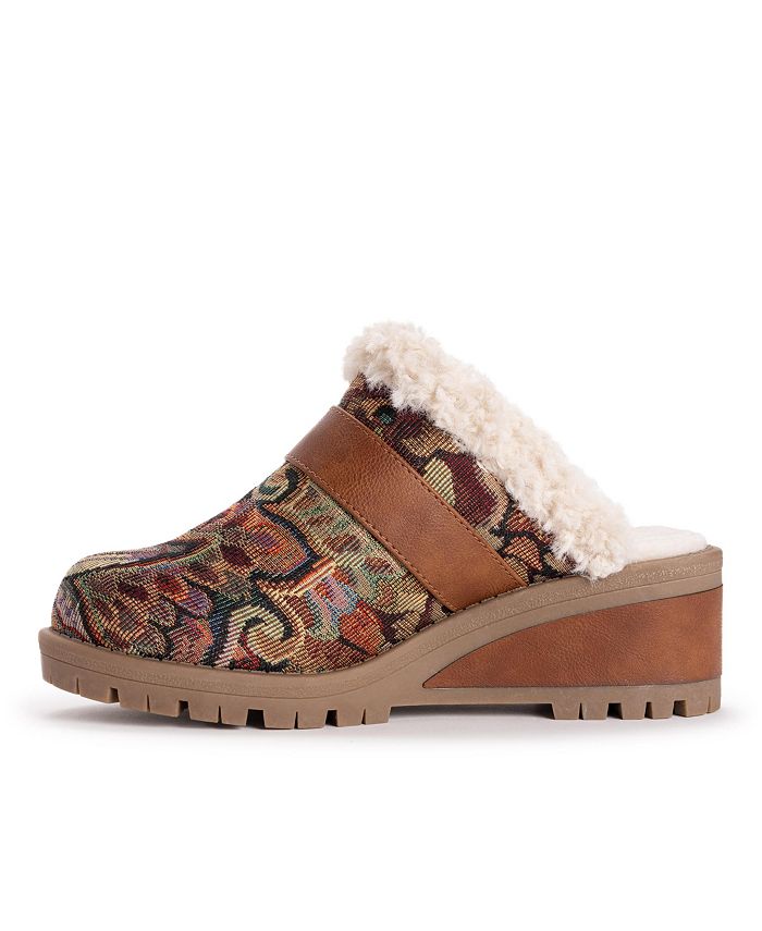 MUK LUKS Women's Norway Bergen Wedge Clog Shoes - Macy's